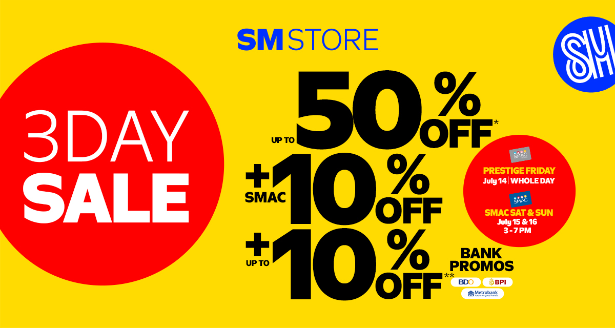 3 Day Sale - SM Store