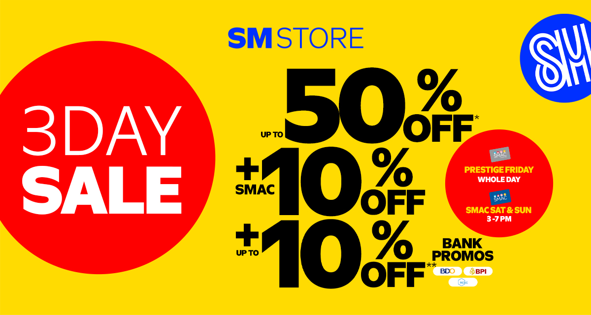 3 Day Sale - SM Store