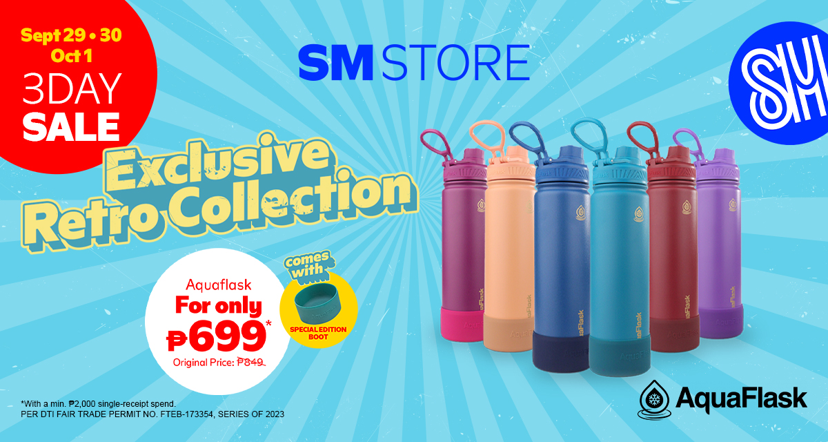 Aquaflask Retro Collection – SM Store 3 Day Sale