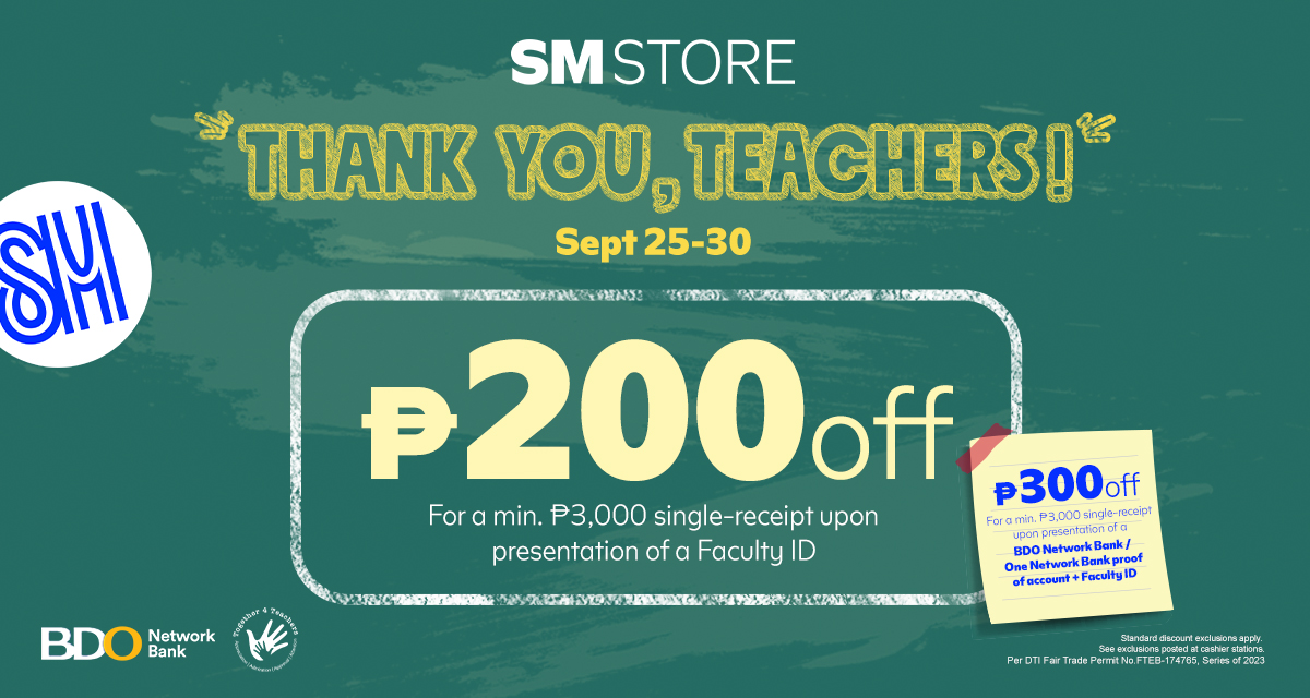 Thank You Teachers Sm Store