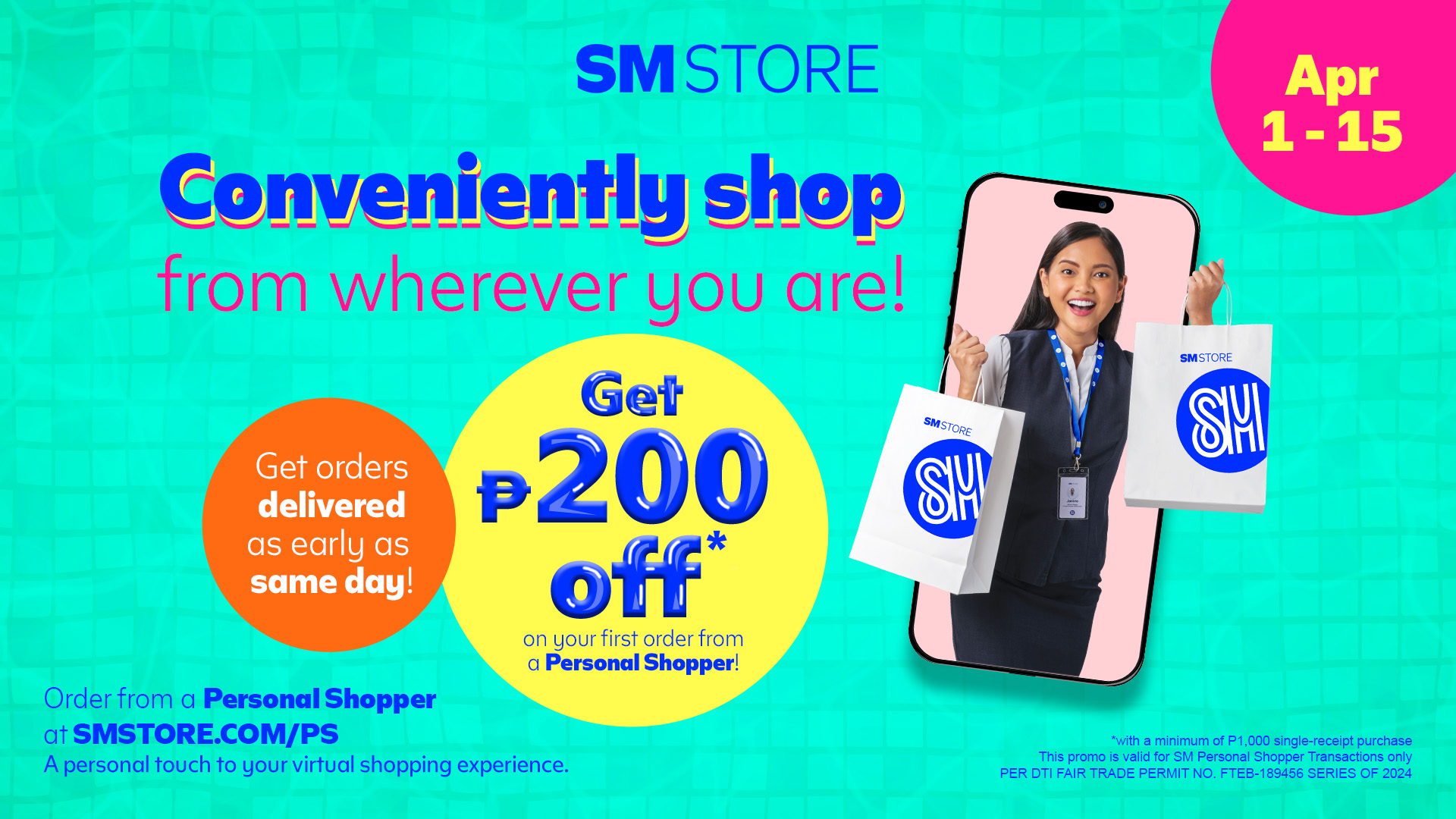 P200 OFF for First-Time Users – SM Store Personal Shopper
