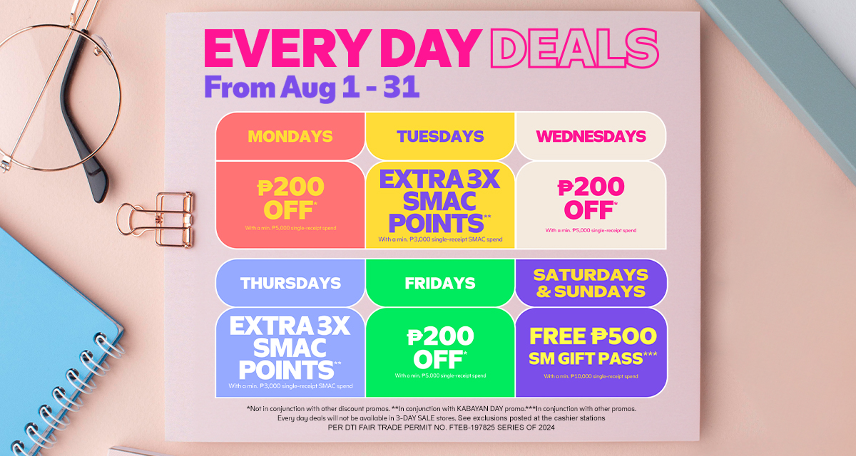Every Day Deals - SM Store