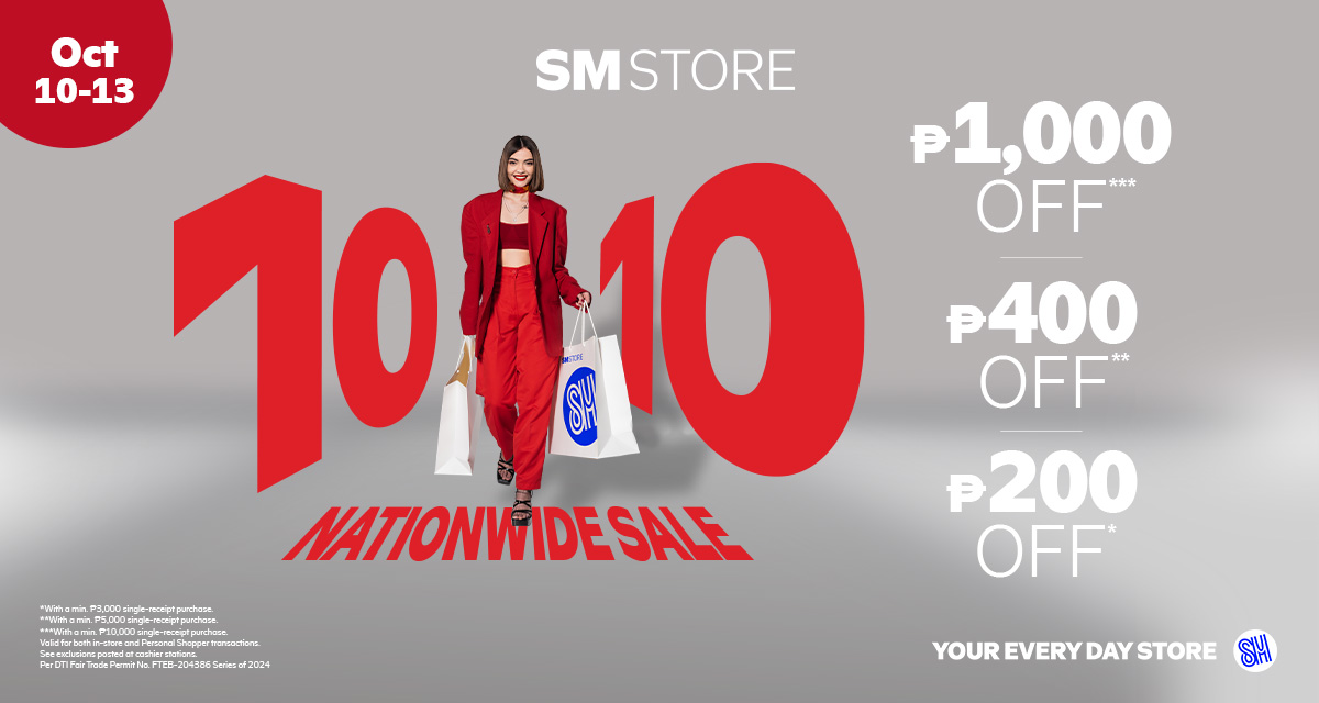10.10 Nationwide Sale - SM Store