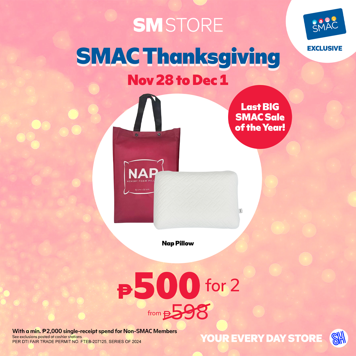 SMAC Thanksgiving Weekend - SM Store