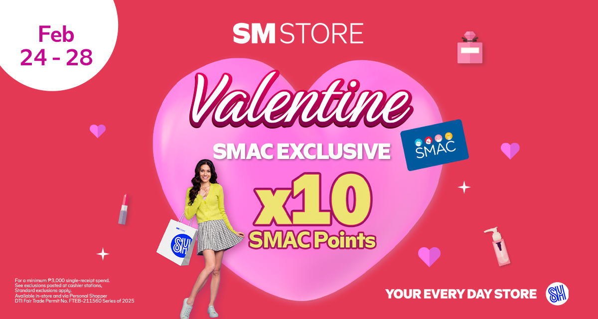x10 SMAC Points this Valentine's - SM Store