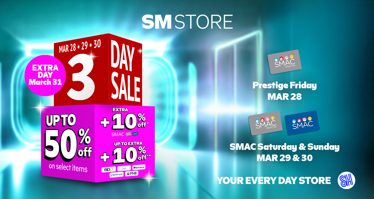 3 Day Sale - SM Store