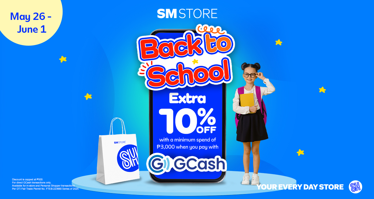 SM Store's Back to School Promo with GCash - SM Store